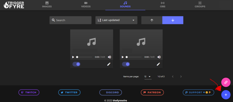 Twitchのチャンネルポイントに音や動画等を設定する法方法 Triggerfyre設定方法
